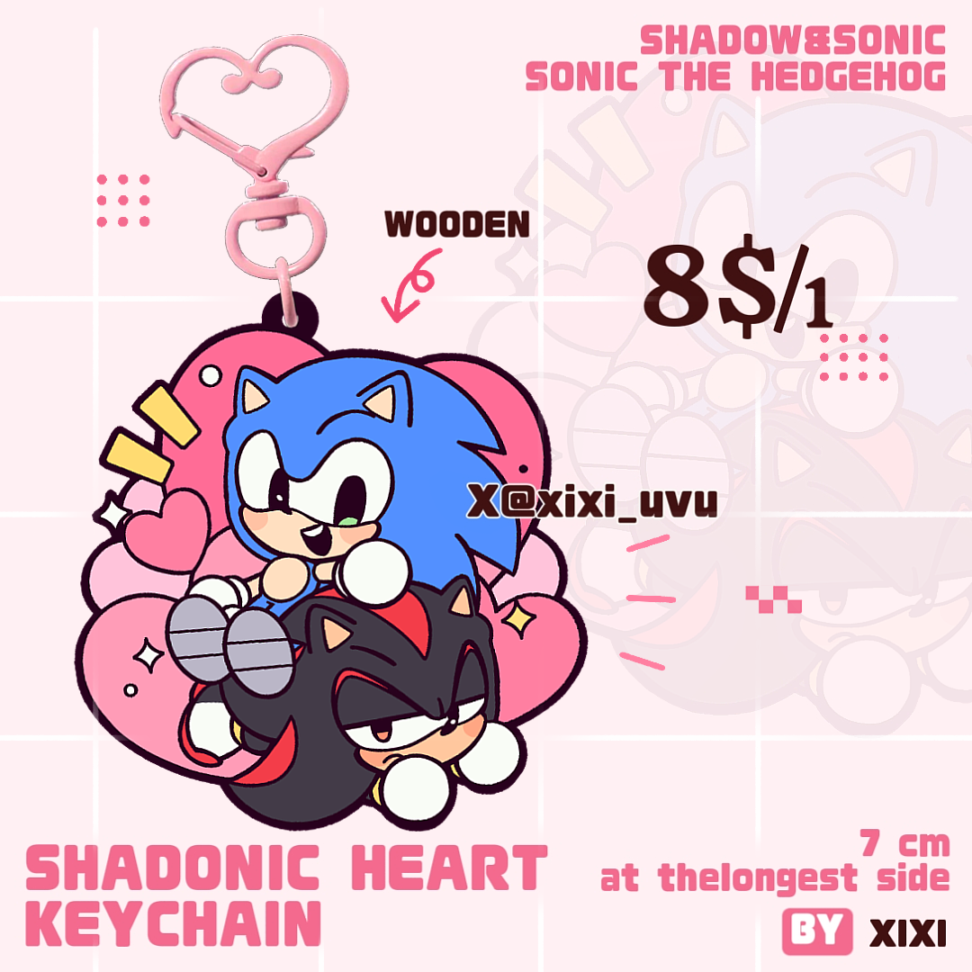 [Pre-order] Shadonic heart keychain – StarrToy