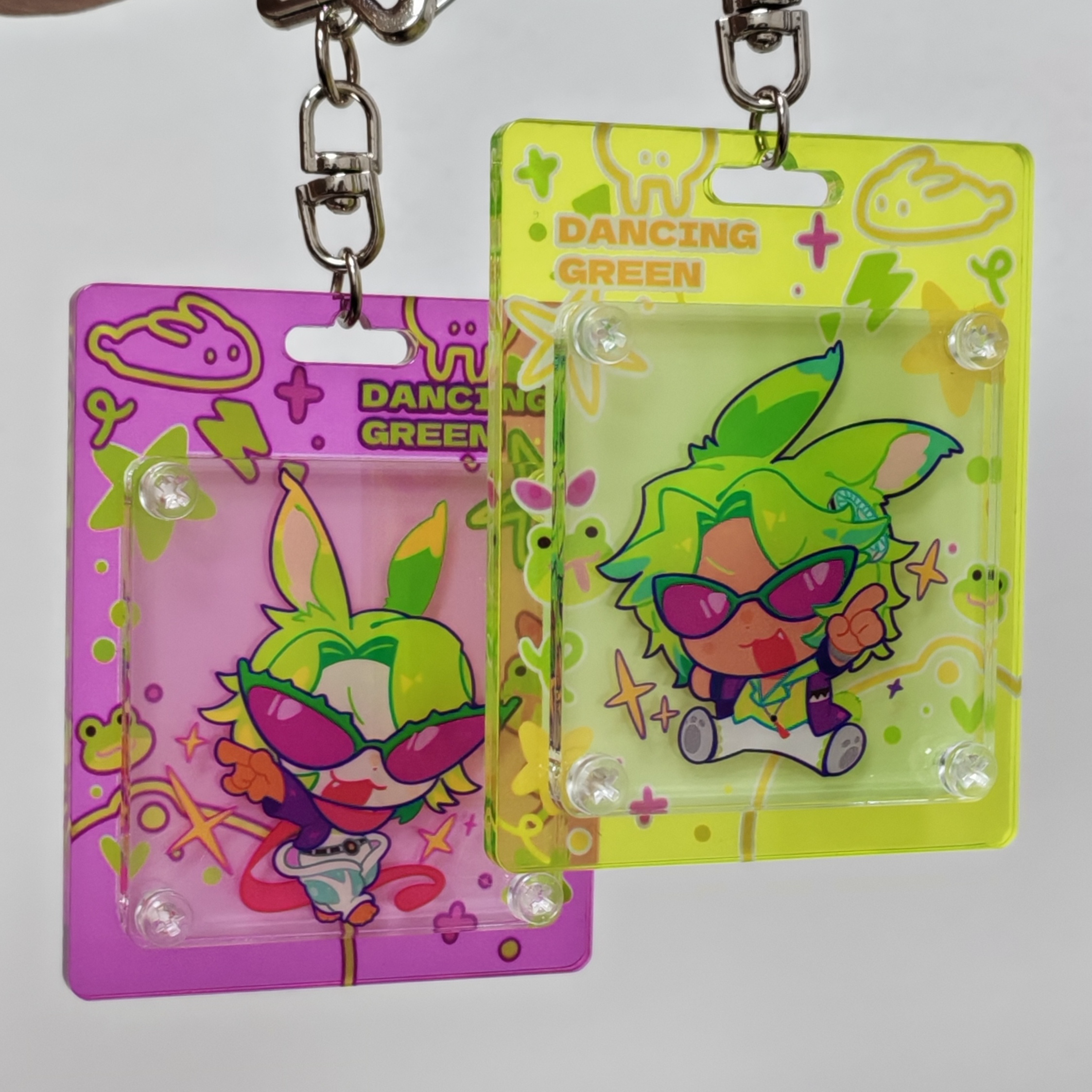FINALFANTASY XIV FF14 The Arcadion Dancing Green Card-style Acrylic Ch ...
