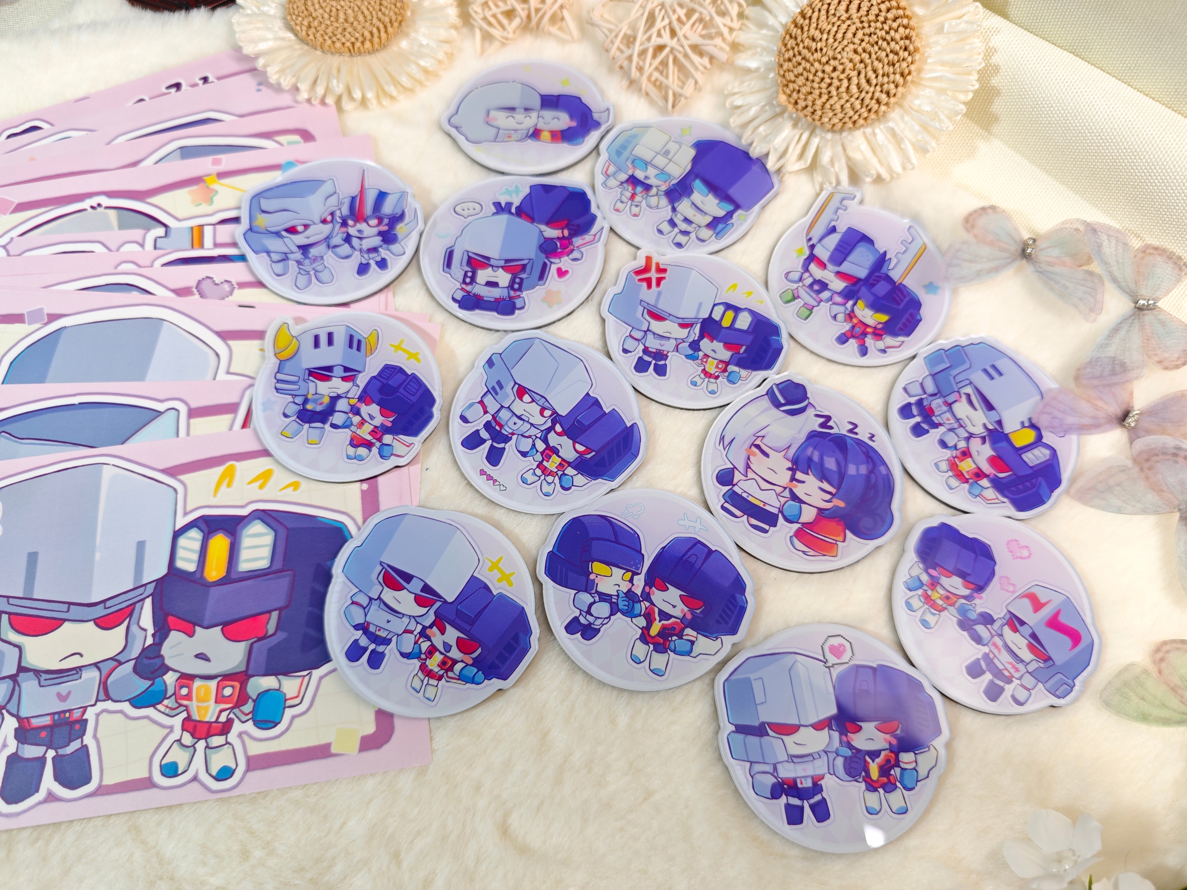 [In-stock]TF Stand Signage, Badges, Magnets & Postcards – StarrToy
