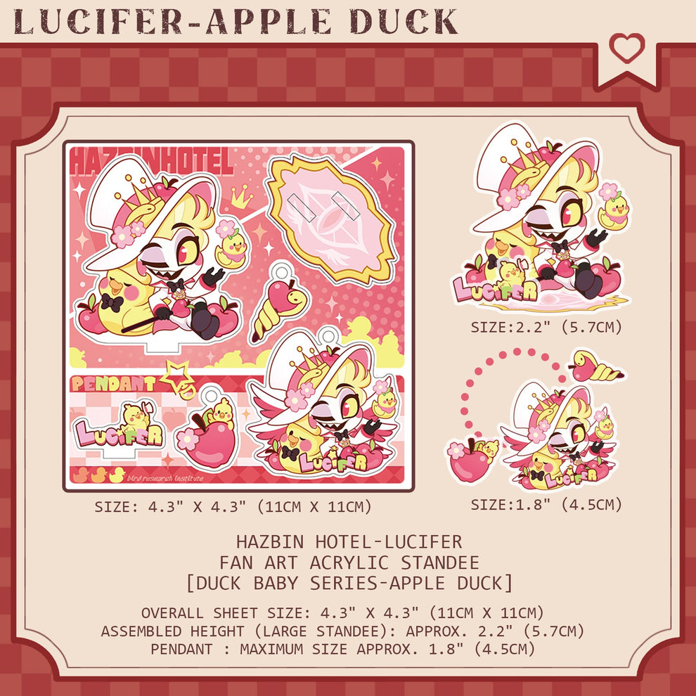 HH Lucifer Morningstar-Fan Art Acrylic Standee-Duck Baby Series – StarrToy