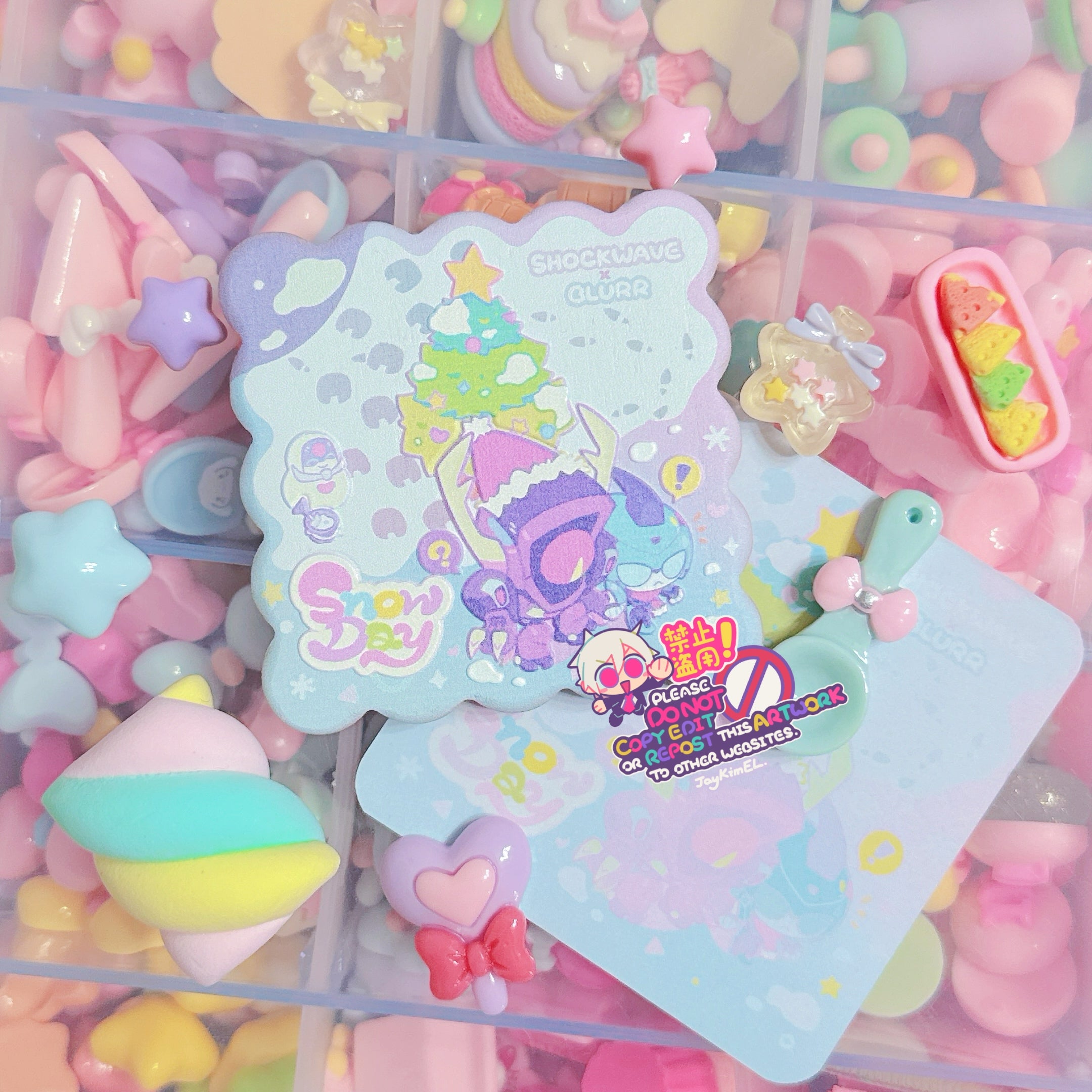 ShockBlurr Snow Day Wooden Embossed Magnet – StarrToy