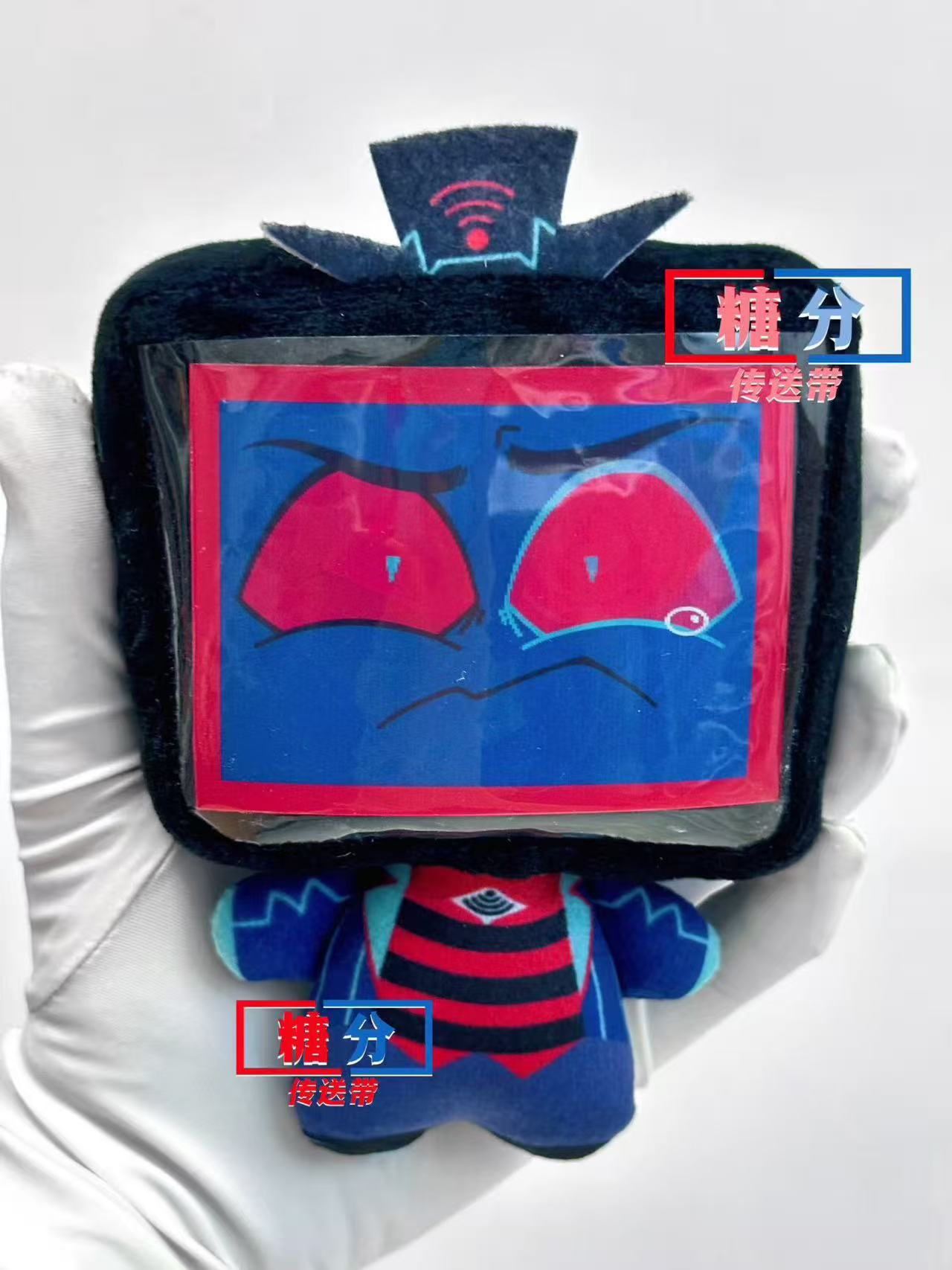 [Pre-sale]Hazbin Hotel vox 10cm cotton stuffed toy Grid face card[ ori ...